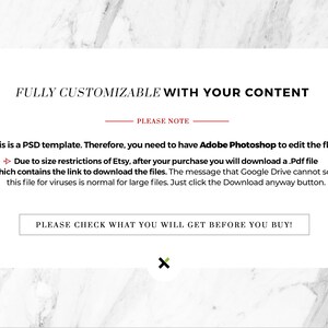 Menu Cards, Instant Download, Price List Template, Pricing List ...