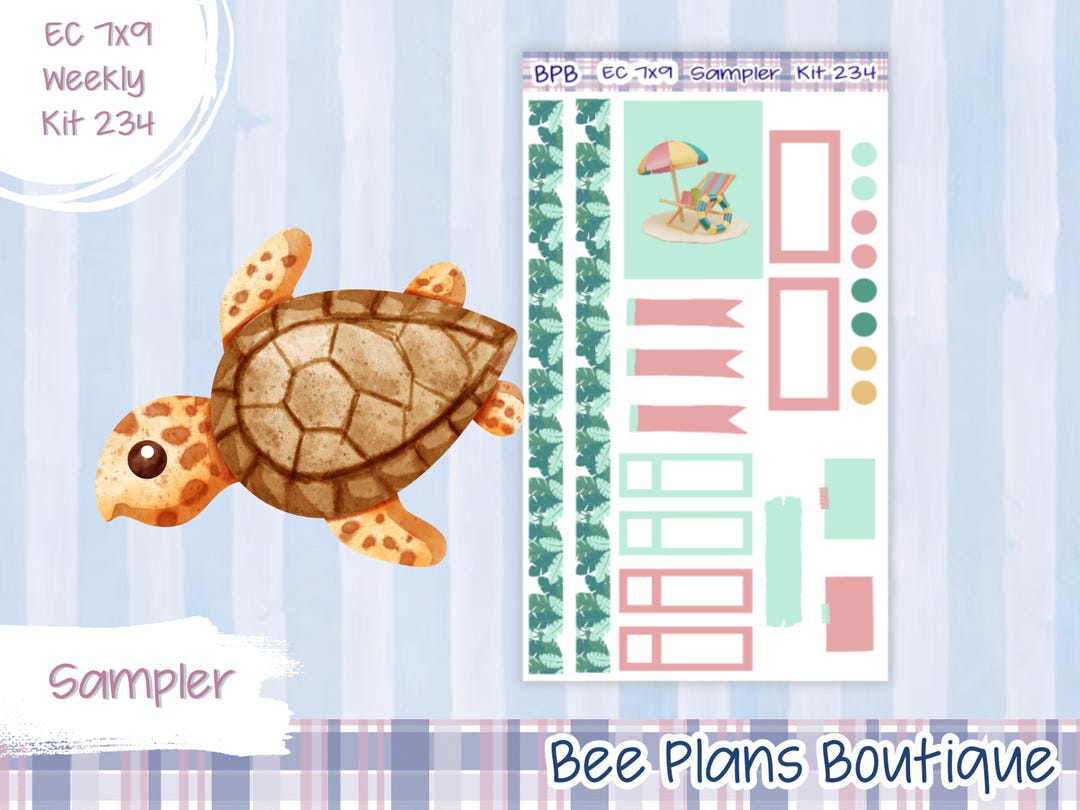 KIT-234 - EC 7x9 Weekly Sampler || "vaca Mode" || Bee Plans Boutique - Etsy