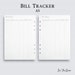 A5 Bill Tracker Printable Bill Tracker Printable Budget - Etsy