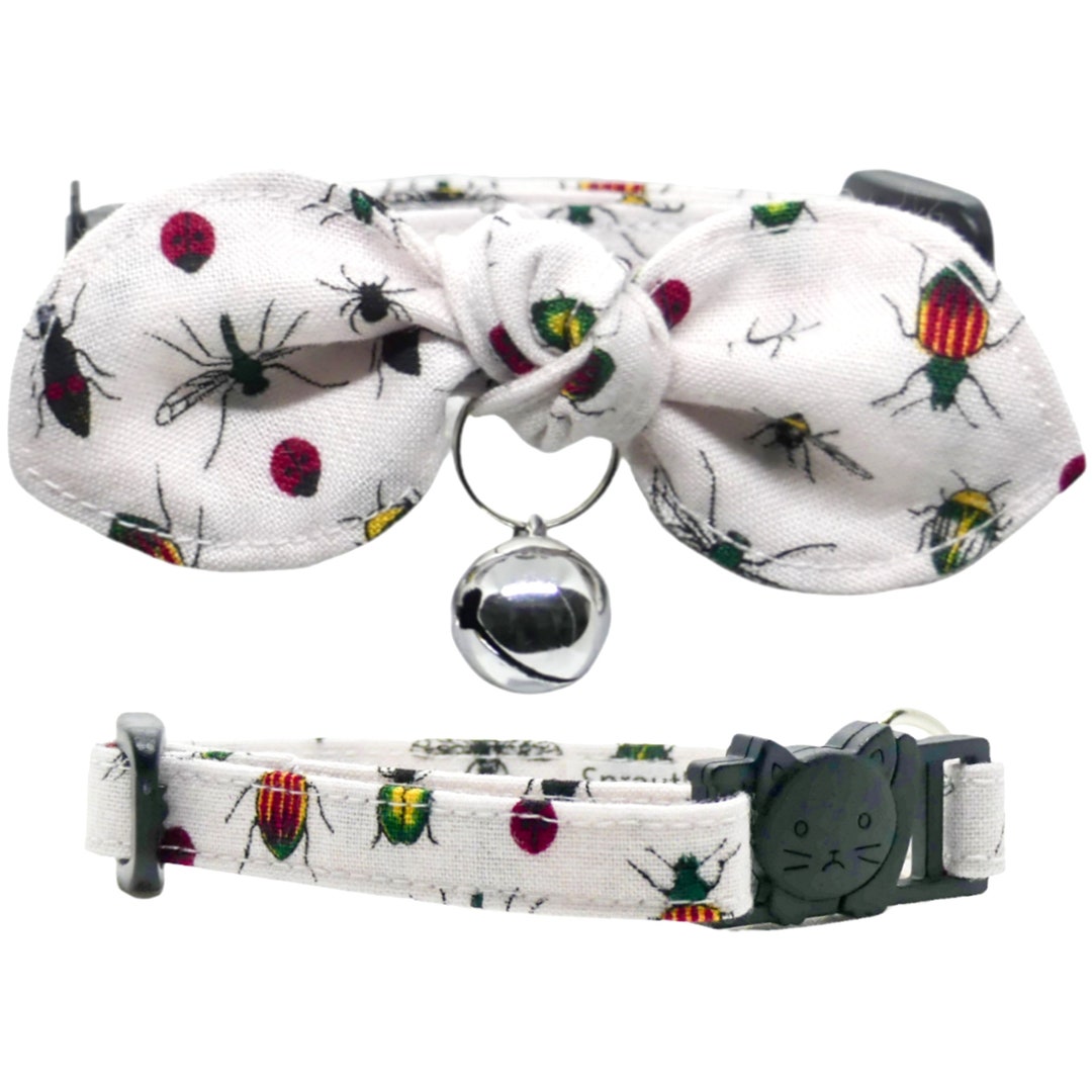 Insect Bug, Cat Collar, Adjustable, Breakaway, Adult & Kitten Sizes - Etsy