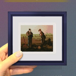 Millet 'l'angélus' Cross Stitch Pattern Pdf Modern Counted Instant ...