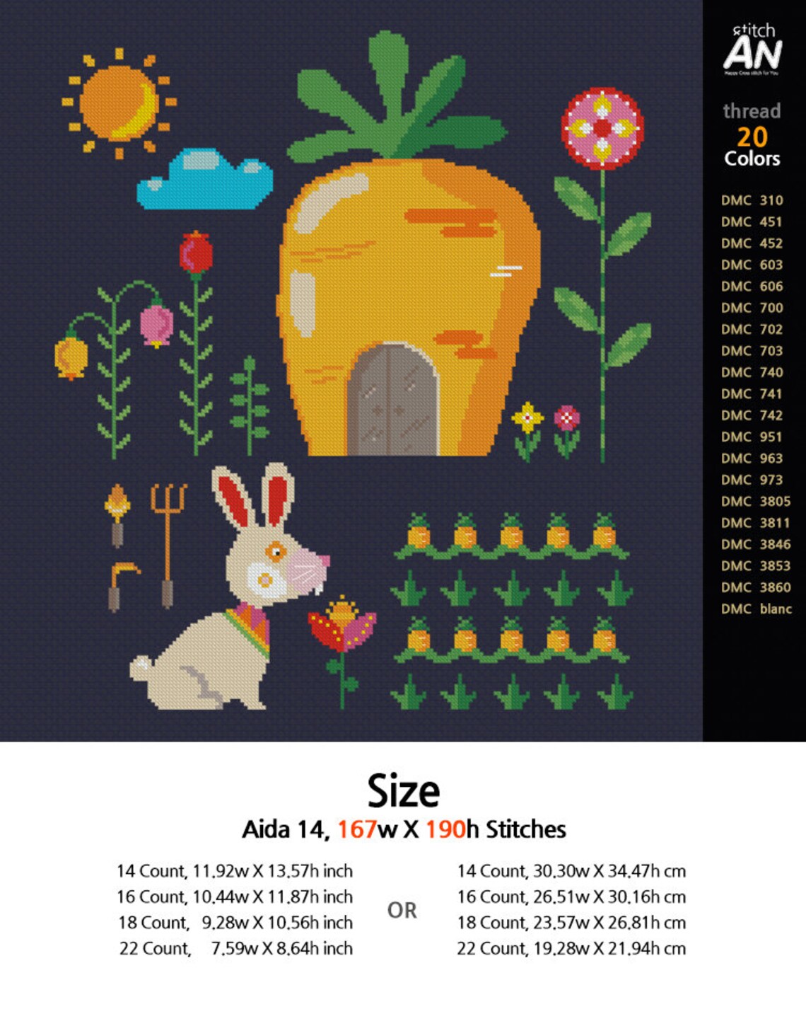 FARM Cross Stitch Pattern Pdfcross Stitch Chartcounted Cross - Etsy