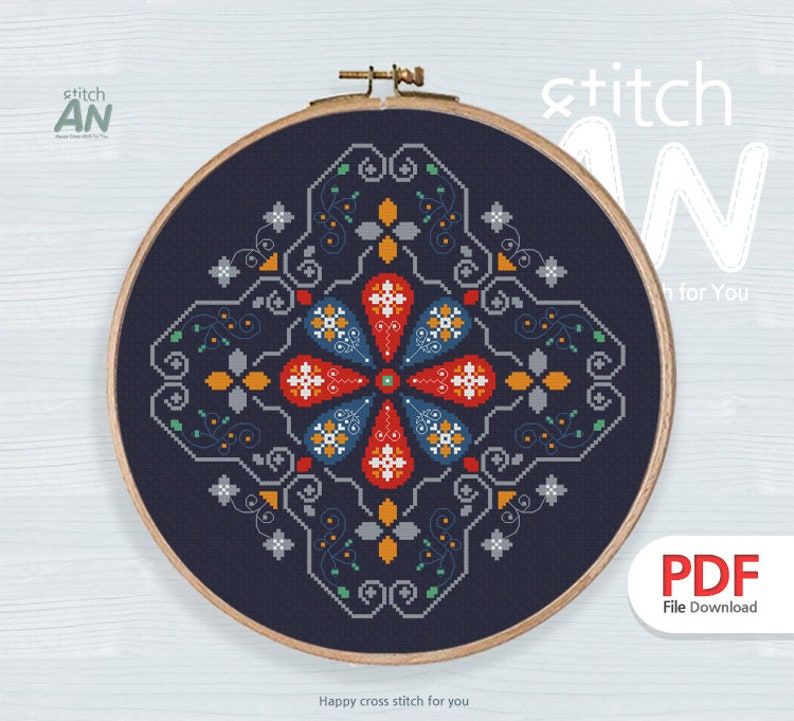 GEOMETRIC Cross Stitch Pattern Pdfcross Stitch Chartcounted - Etsy