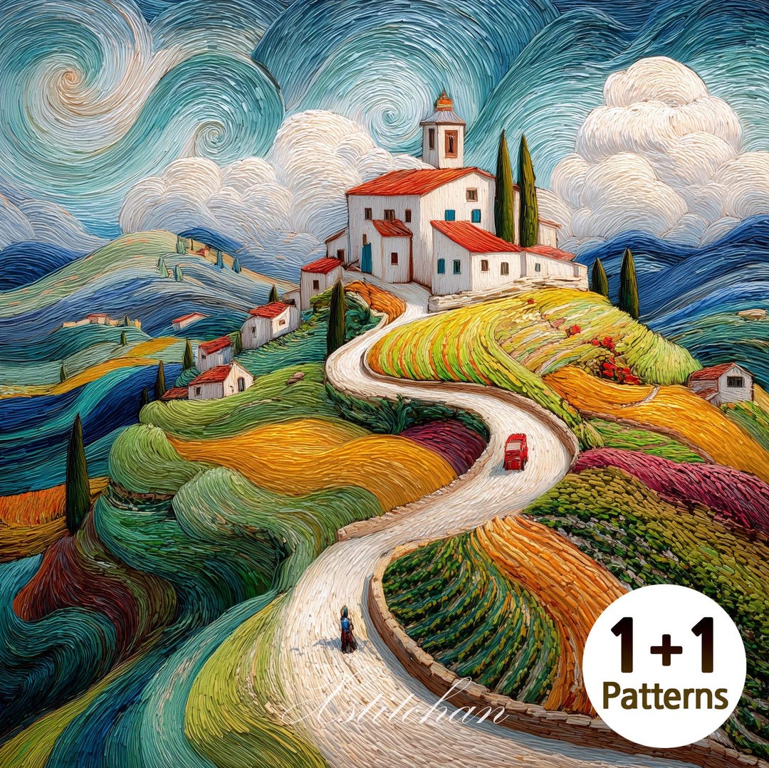 PCP0556 Vineyard PDF Cross Stitch Pattern Full Coverage Instant ...