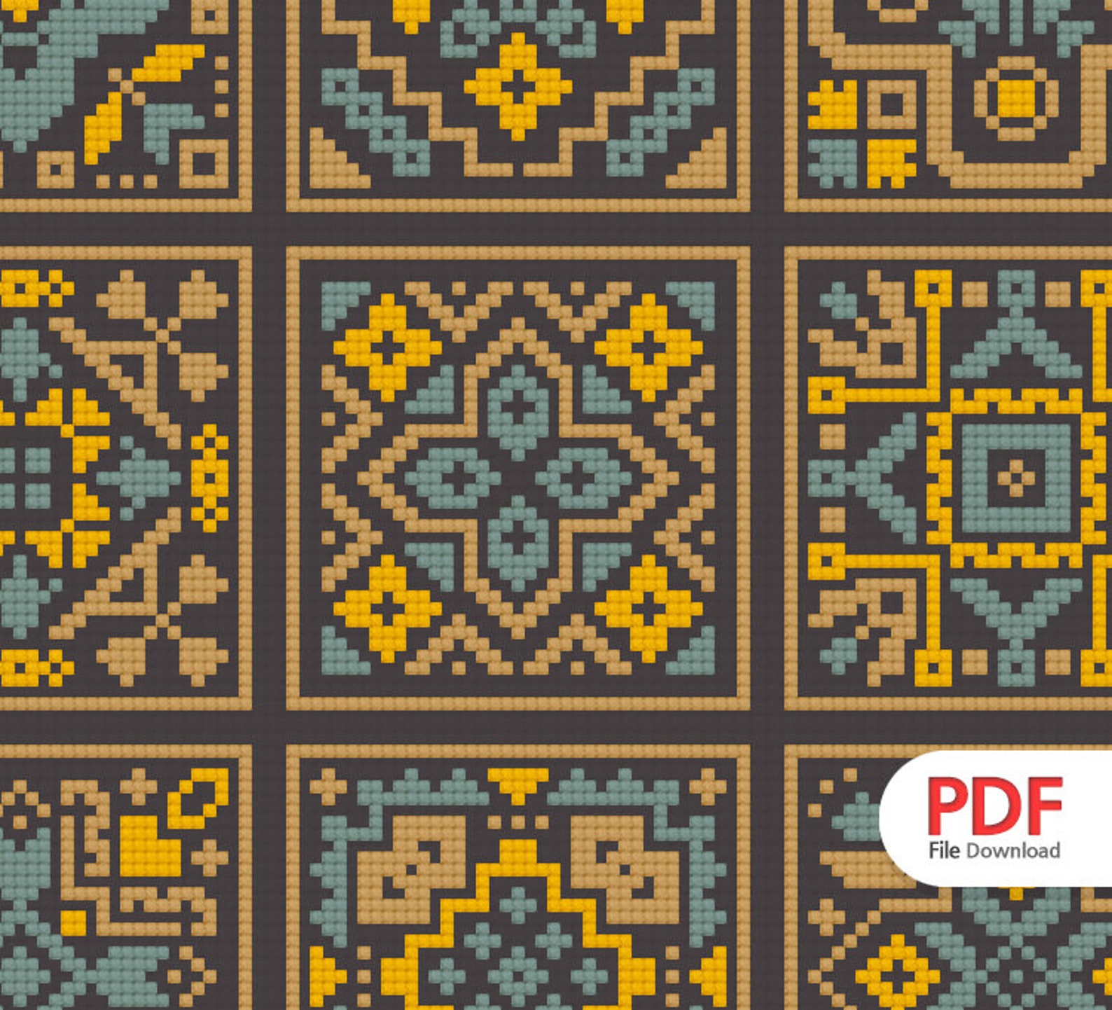 PATTERN Cross Stitch Pattern Pdfcross Stitch Chartcounted - Etsy