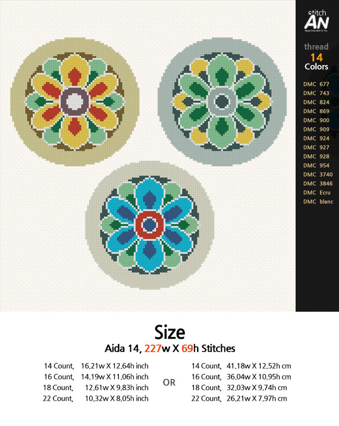 Korean Pattern Cross Stitch Pattern Pdfcross Stitch - Etsy