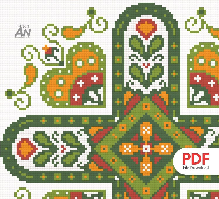 GEOMETRIC Cross Stitch Pattern Pdfcross Stitch Chartcounted - Etsy