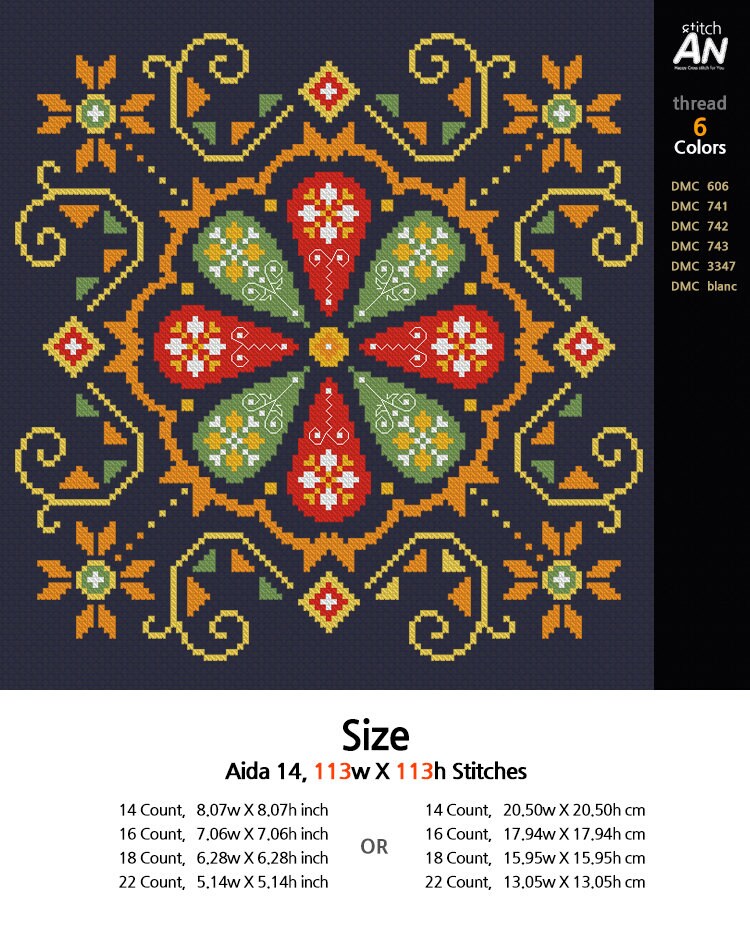 GEOMETRIC Cross Stitch Pattern Pdfcross Stitch Chartcounted - Etsy