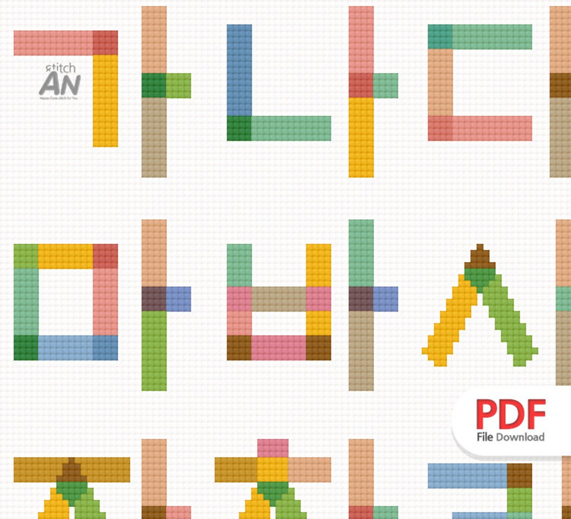 KOREA_HANGEUL Cross Stitch Pattern Pdfcross Stitch - Etsy