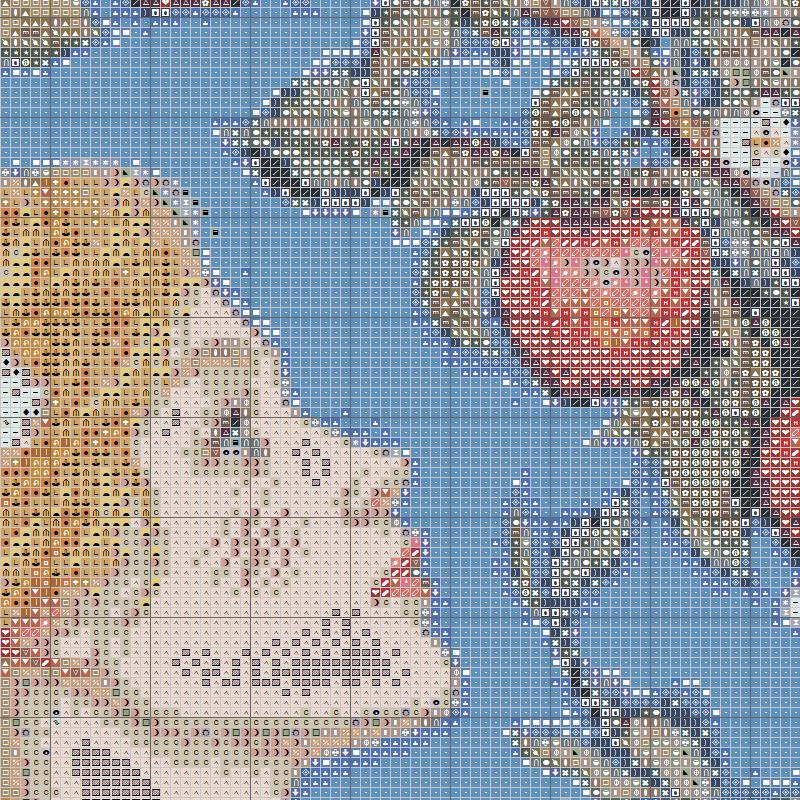 PCP0205 Apple Tree Girl Full Coverage Cross Stitch Pattern PDF Cross ...