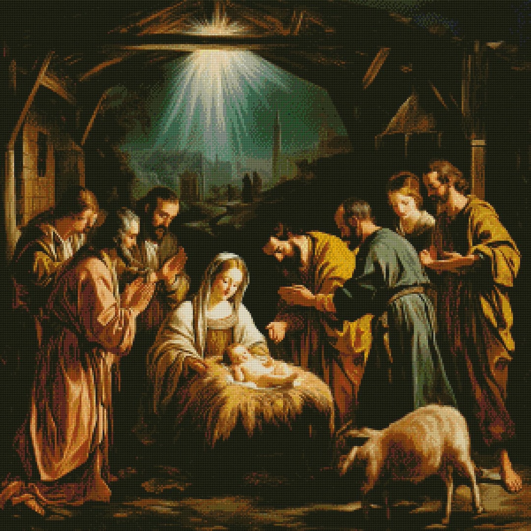 PCP0124 Adoration of the Magi PDF Full Coverage Cross Stitch Pattern ...