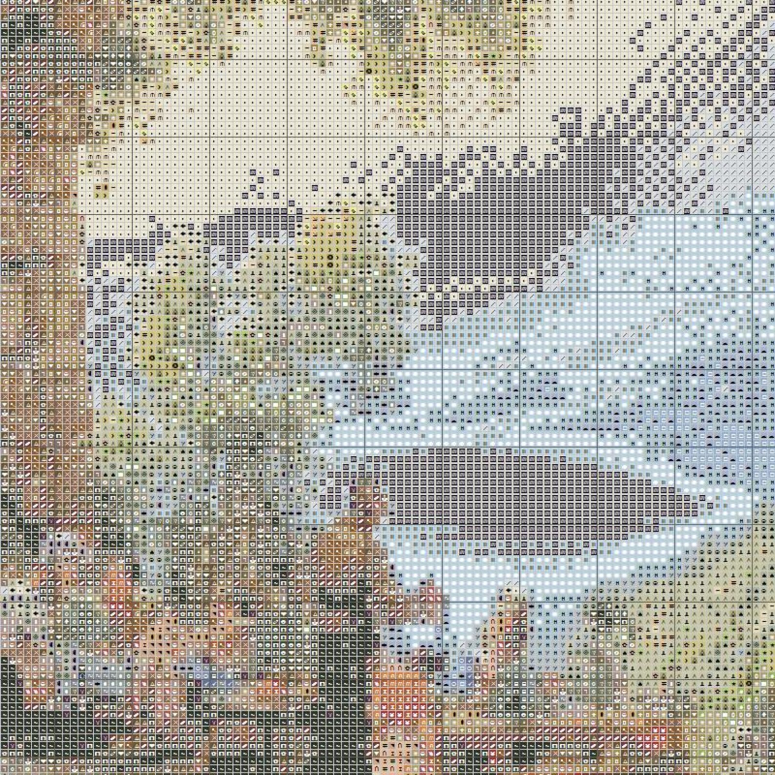 PCP0057 Stone Bridge PDF Full Coverage Cross Stitch Pattern Instant ...