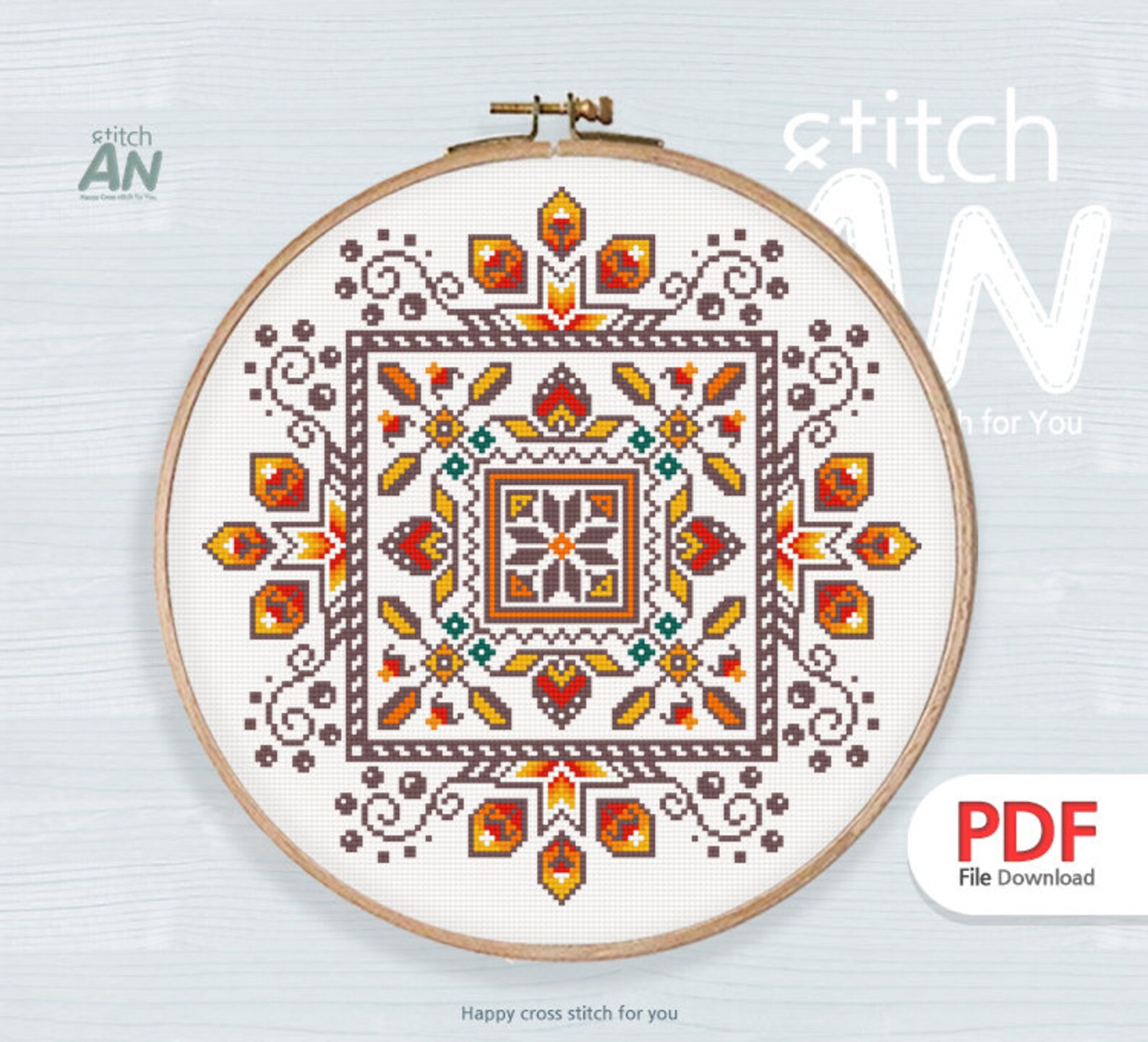 GEOMETRIC Cross Stitch Pattern Pdfcross Stitch Chartcounted - Etsy