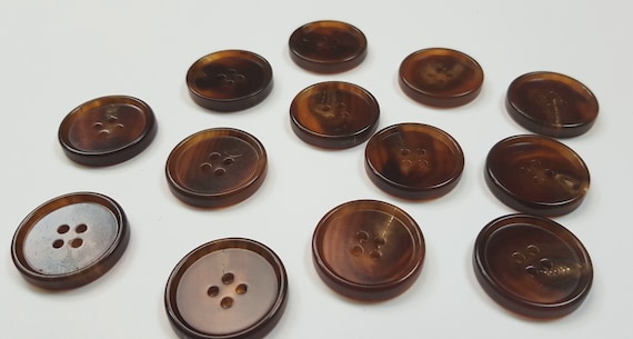 Real Horn Brown Buttons for Coats and Outerwear. - Etsy