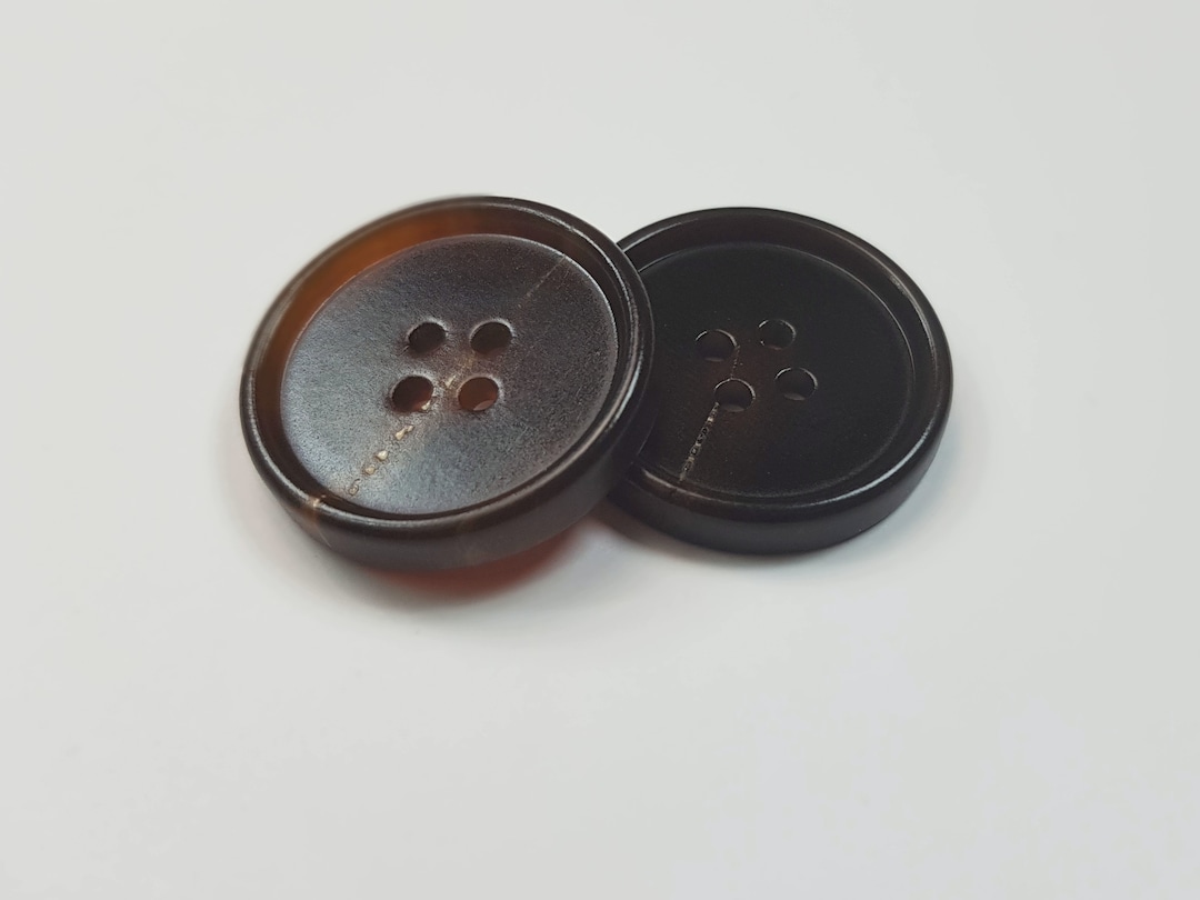 Real Horn Dark Brown Buttons for Coats and Outerwear. - Etsy