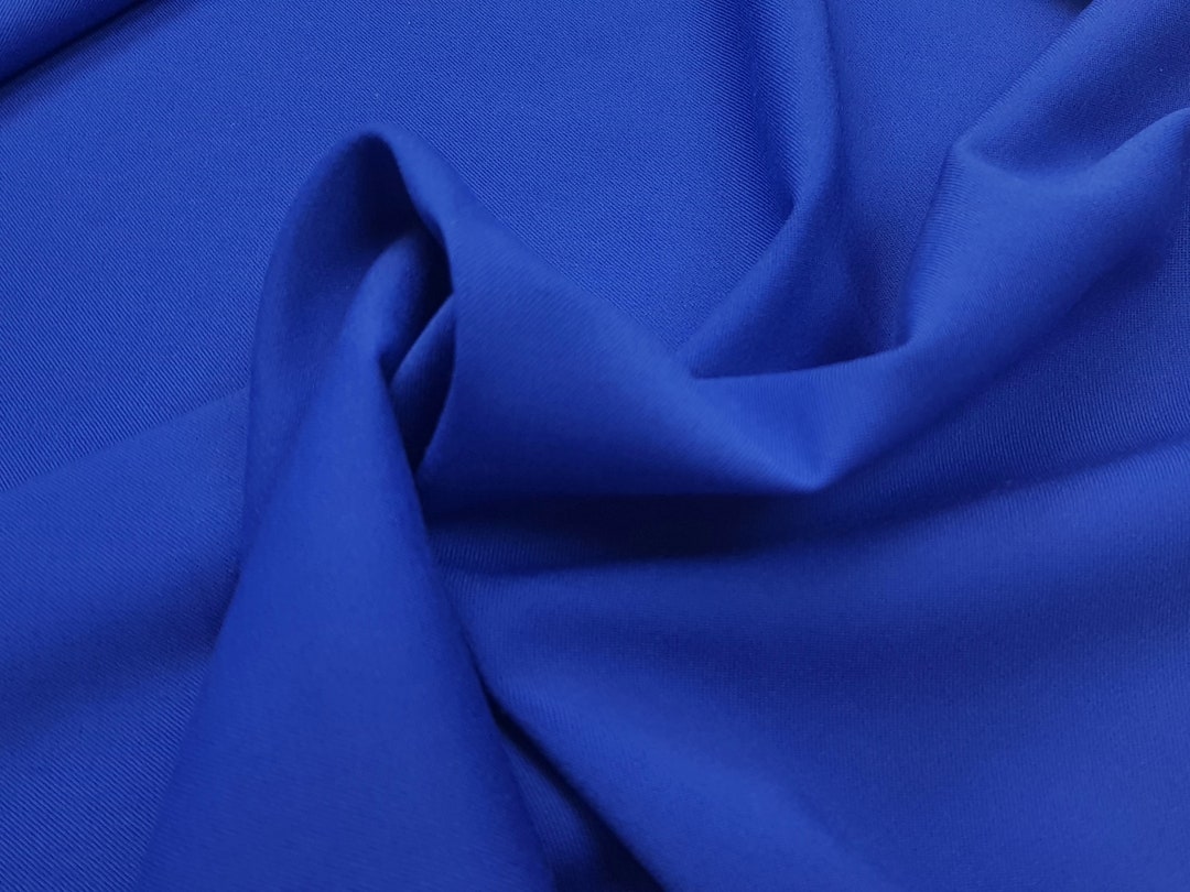 Royal Blue Suiting Stretch Fabric. Wool Blend. Used for Sewing Cabin ...