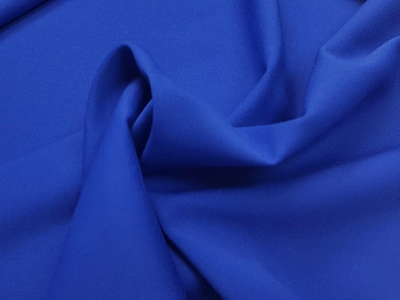 Royal blue suiting stretch fabric. Wool blend. Used for | Etsy
