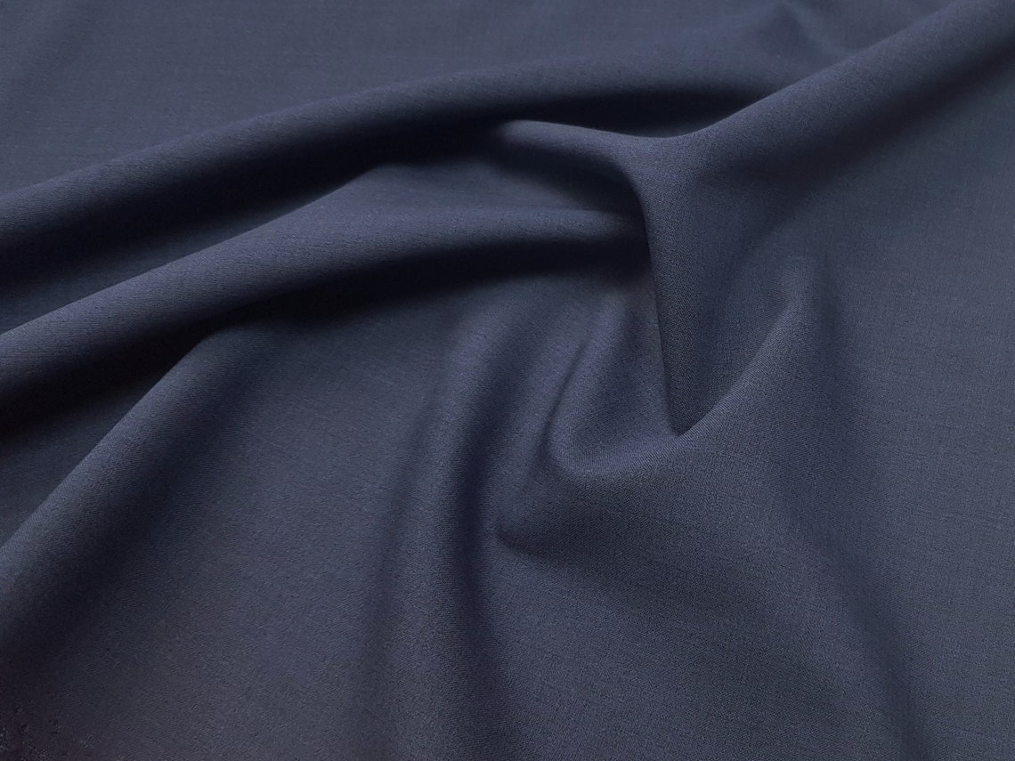 Pure Merino Wool Fabric for Suits and Pants. Denim Blue Color. - Etsy UK