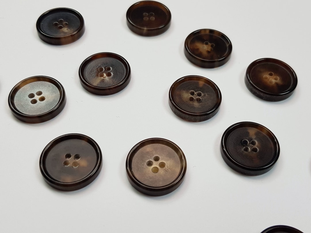 Genuine Horn Brown Buttons Set for Suit Jacket, Blazer, Sport Coat ...