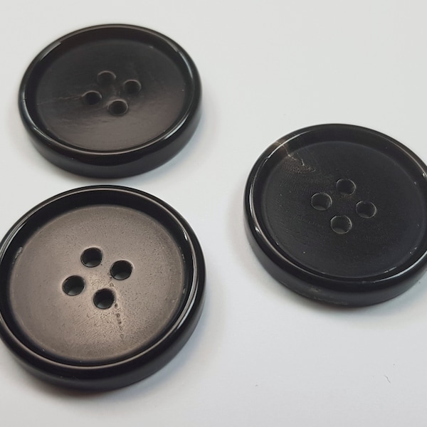 Black Coat Buttons - Etsy