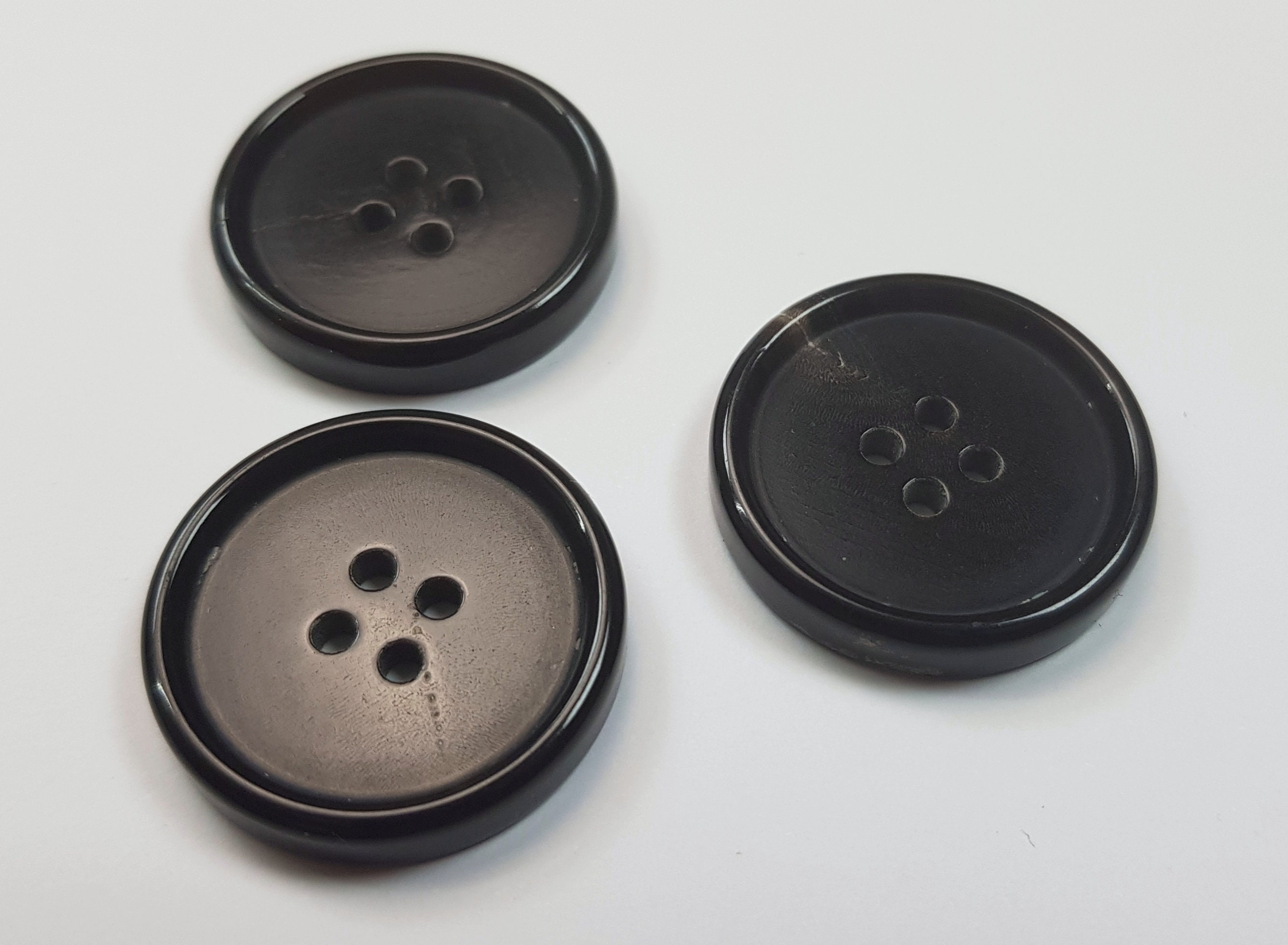Real Horn Black Buttons for Coats and Outerwear. - Etsy
