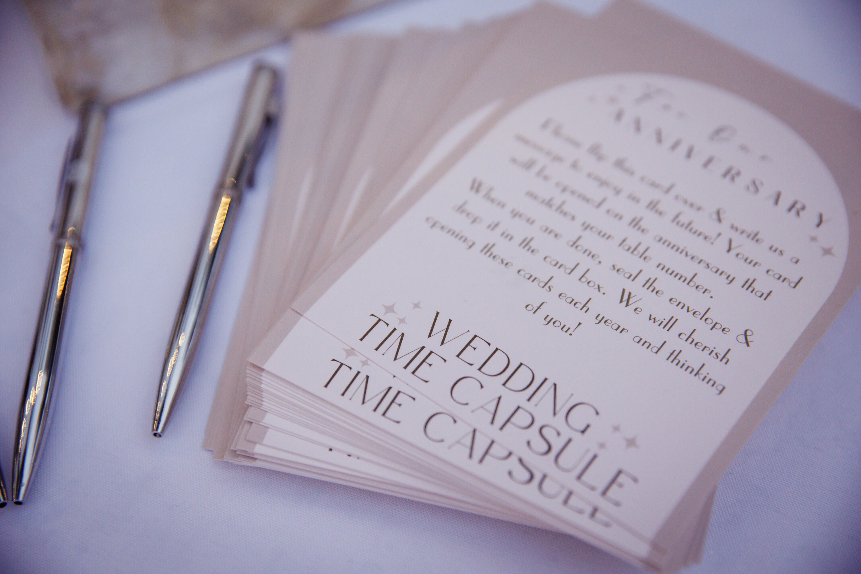 Wedding Time Capsule Modern Arch Collection Sign, Advice Cards ...