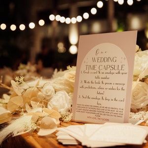 Wedding Time Capsule Modern Arch Collection Sign, Advice Cards ...
