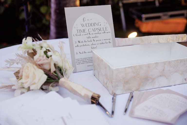 Time Capsule Centerpiece Wedding Time Capsule Modern Arch Collection