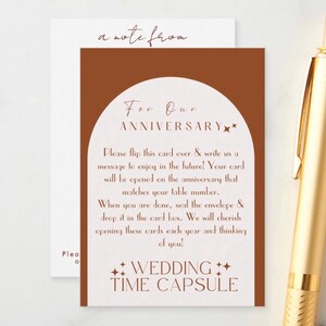 Wedding Time Capsule Modern Arch Collection Sign, Advice Cards ...