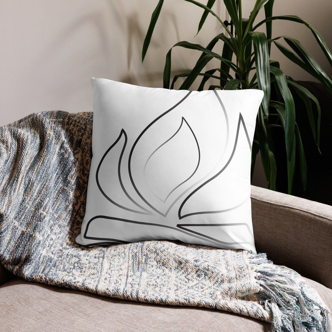 Camp Fire Throw Pillow - Basic Pillow - Etsy