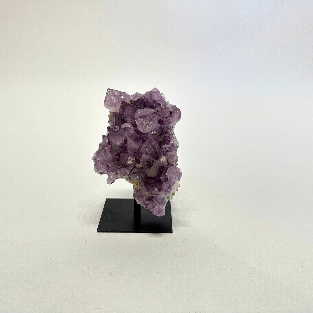 Elevated Amethyst Crystal on Display Stand - Etsy