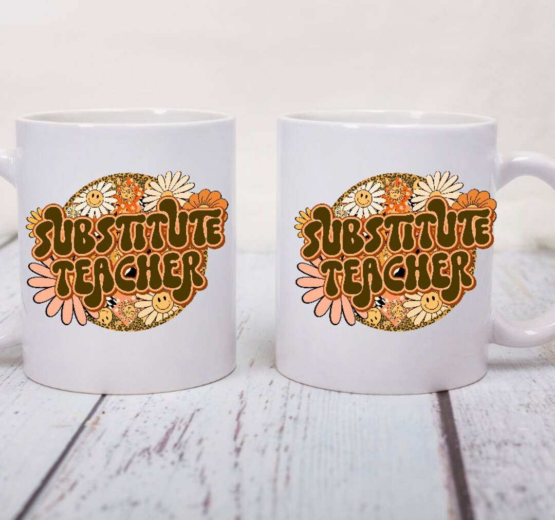 Substitute Teacher Gift Appreciation Era Double Sided Mug - Etsy