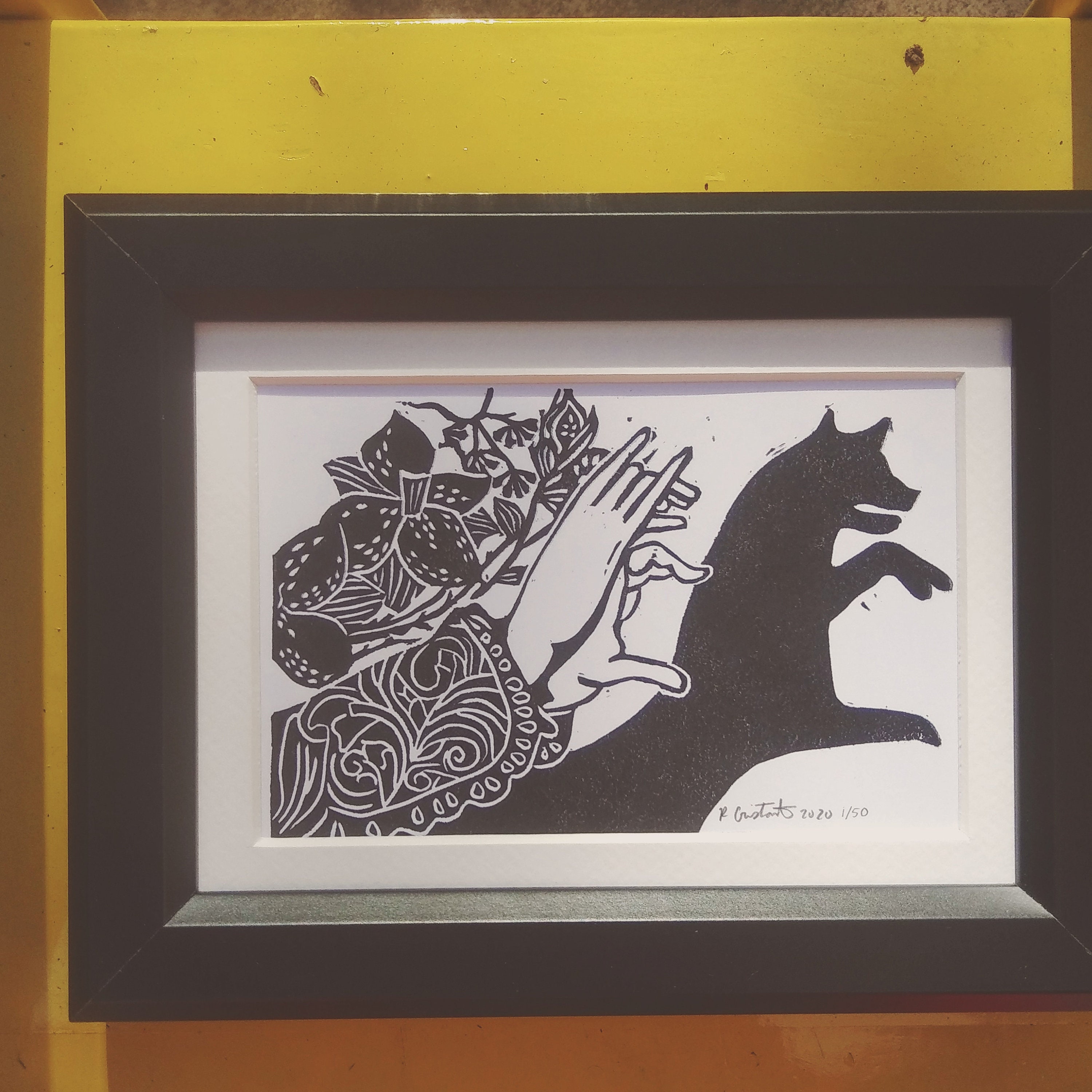 Fox Hand Shadow Puppet Victorian Inspired Block Print - Etsy