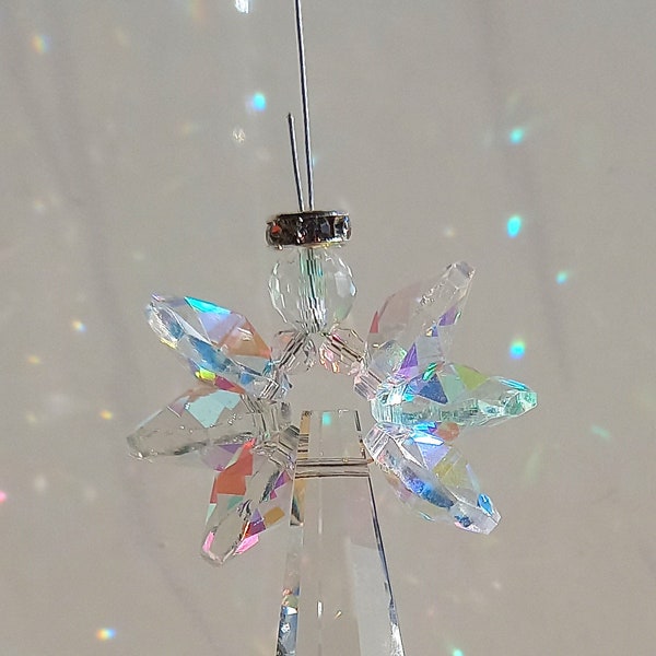 Crystal Guardian Angel Suncatcher - Etsy