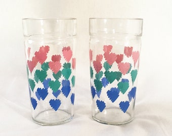 Colored glassware | Etsy