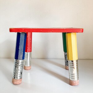 Pierre Sala Pencil Stool, Vintage 1980s Pierre Sala Decor, Vintage 80s ...