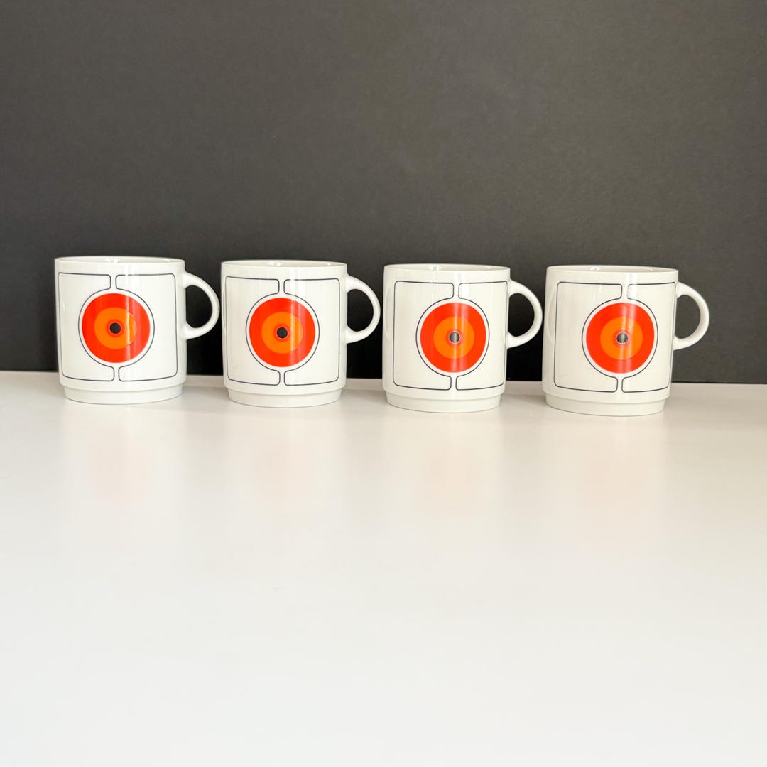 Thomas Germany Eclipse Pattern Porcelain Tea/coffee Cup, Vintage ...