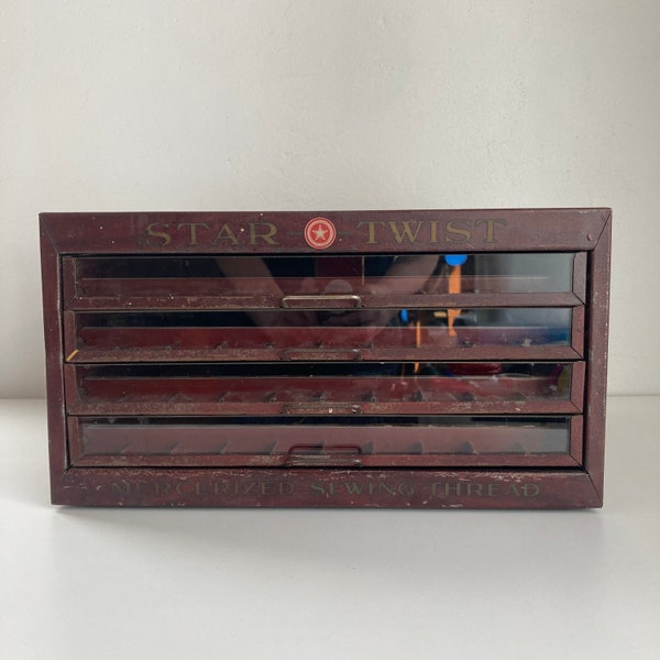 Antique Thread Cabinet - Etsy
