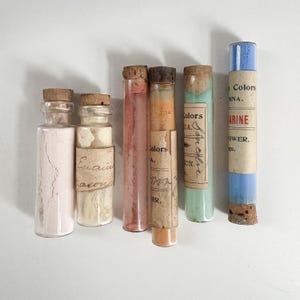 Rare 1800s Antique Bischoff Vitrifiable Powder Pigments for Porcelain ...