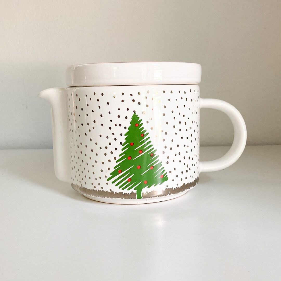Waechtersbach Christmas Tree Teapot, Vintage Ceramic Christmas Tree ...