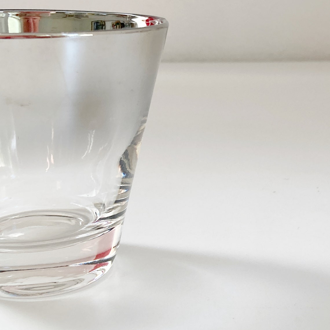 Vitreon Queen's Lusterware Silver Fade Tumbler Glasses: Mid-century ...