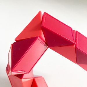 Rubik's Snake Cube, Vintage Rubik's Cube Snake, Vintage Articulated ...