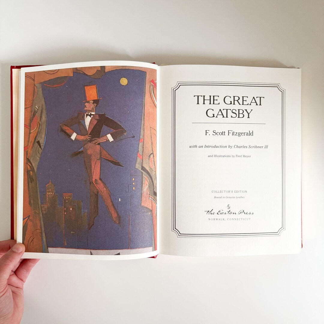 The Great Gatsby by F Scott Fitzgerald, 1991 Easton Press Edition With ...