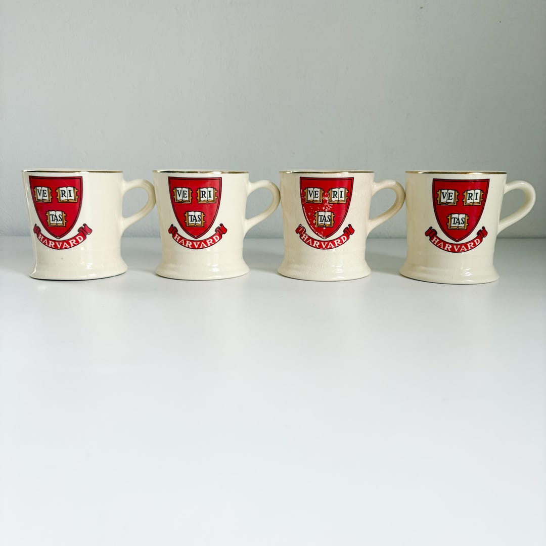 Harvard University Ceramic ROTC Mugs by Balfour, Vintage Harvard ...