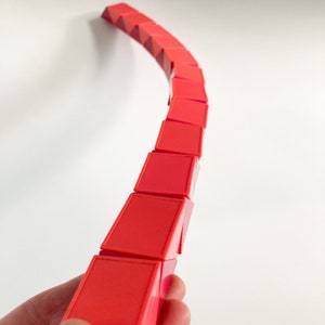 Rubik's Snake Cube, Vintage Rubik's Cube Snake, Vintage Articulated ...