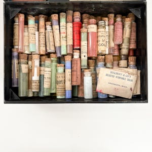 Rare 1800s Antique Bischoff Vitrifiable Powder Pigments for Porcelain ...