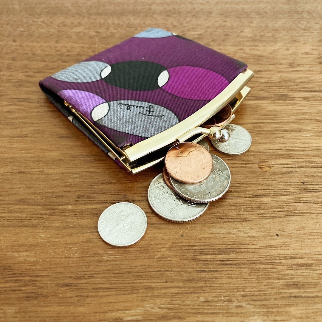Vintage Emilio Pucci Silk Coin Purse: Italian Leather Kisslock Wallet ...