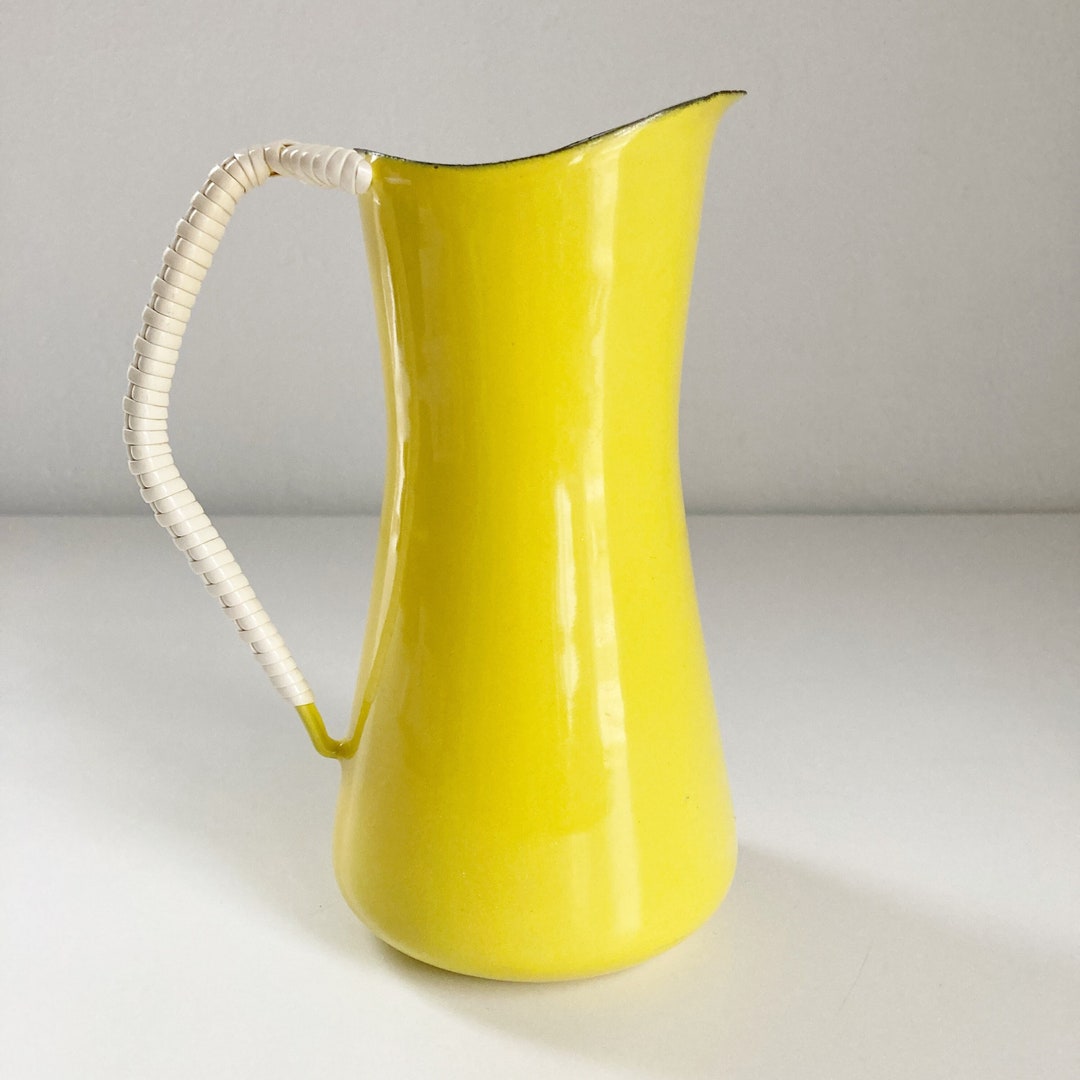 Dansk Yellow Kobenstyle Pitcher With Woven Handle by Jens Quistgaard ...