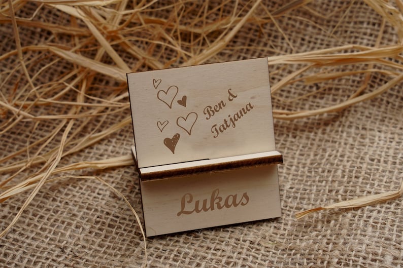 Lasercut Laser Cut File Holder para asientos Tickets Place Tickets ...