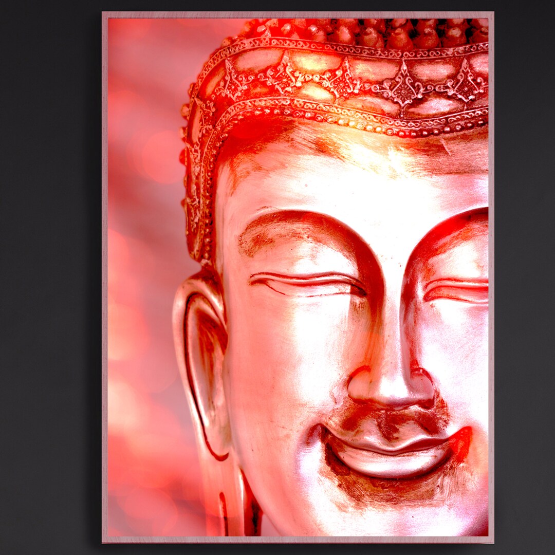 Buddha Rot Light Style - Modern Photo Art - Picture, Photo, Art, Wall ...